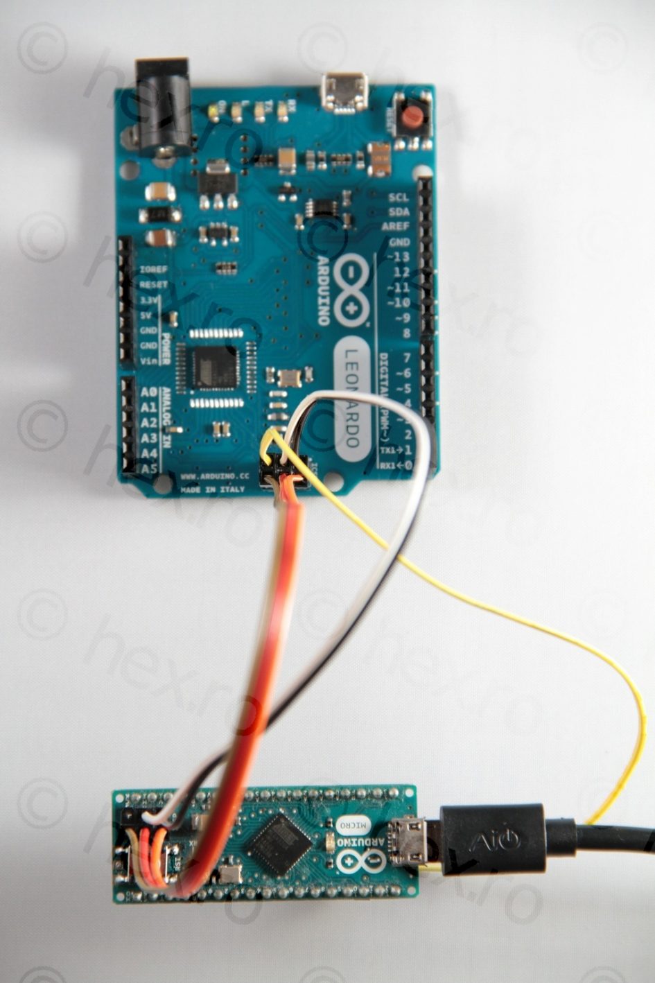 Arduino Micro as ISP (flashing the bootloader of an Arduino Leonardo ...