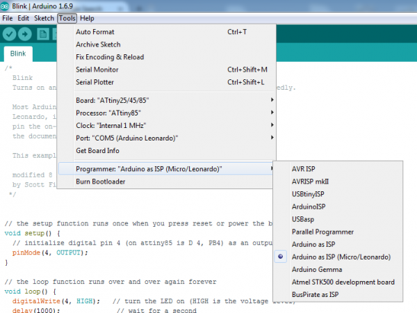 attiny85 DIY Programmer – and thus goes by another day