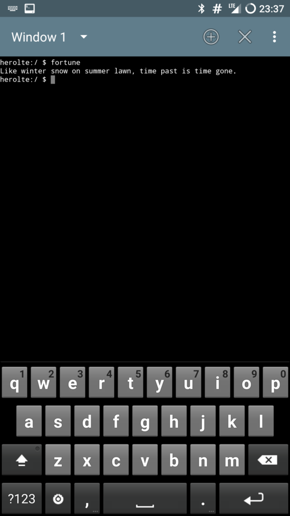 Vertical Screenshot – and thus goes by another day